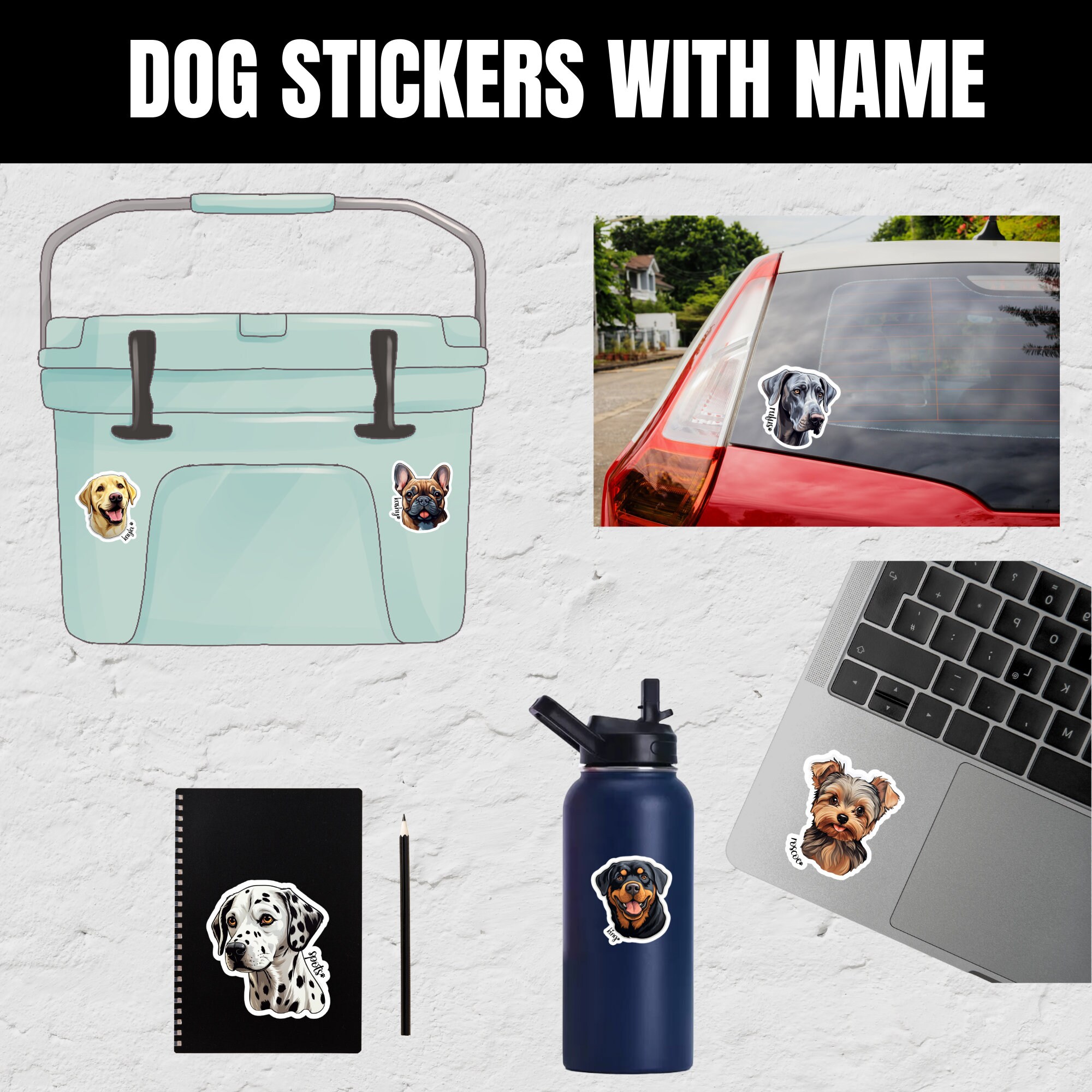 Custom Pet Stickers Custom Dog Sticker Custom Cat Sticker - Etsy