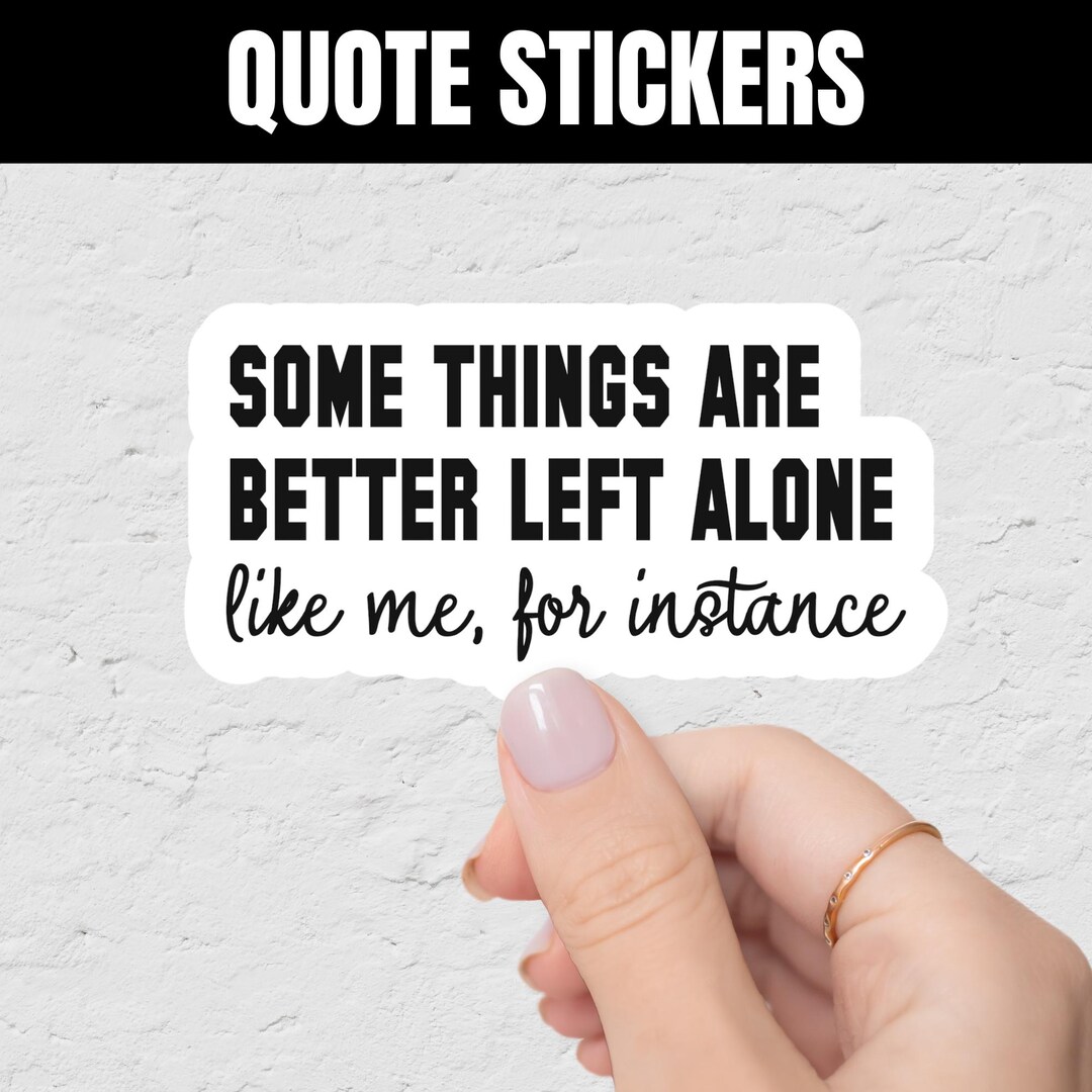 Sarcastic Quote Sticker Vinyl Text Decal - Etsy