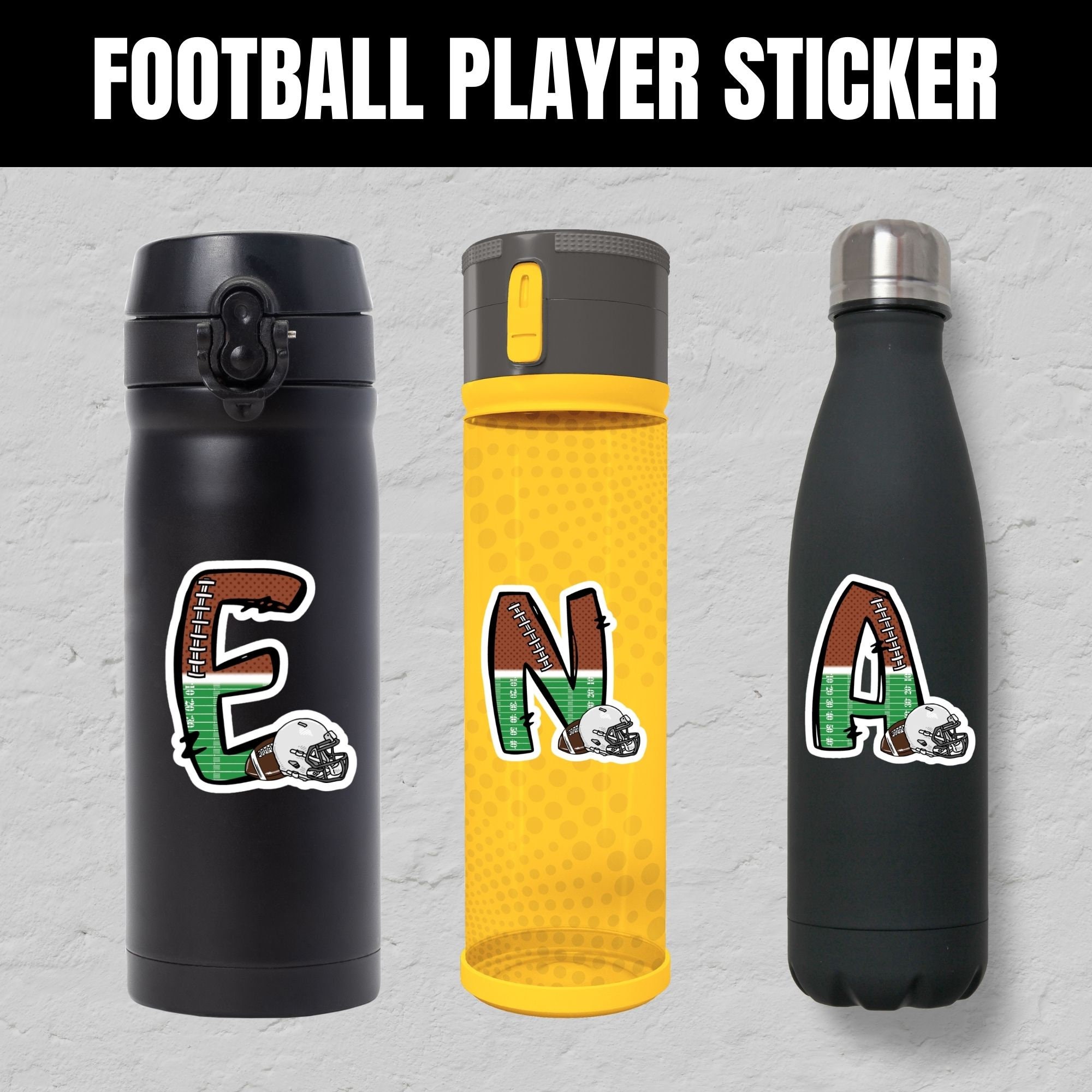 Football Decal Football Player Decal Personalized Football - Etsy