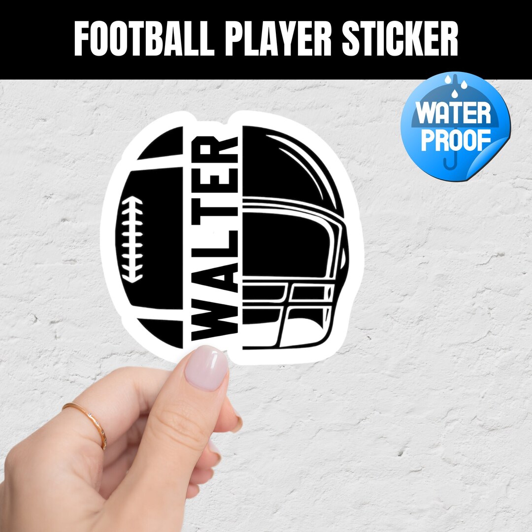 Football Decal | Football Player Decal | Personalized Football ...