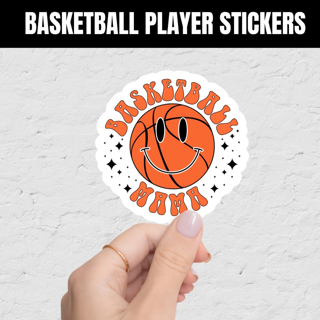 Custom Name Basketball Sticker, Basketball Team Gifts, Basketball Team ...