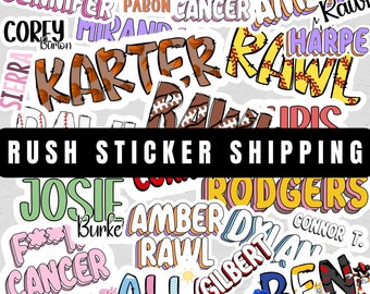 Rush A Sticker Order Next Day Processing, 1-4 Day USPS Priority Mail - Etsy