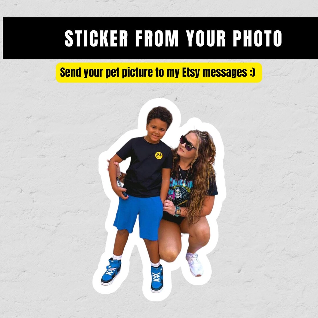 Custom Photo Sticker, Personalized Sticker, Custom Stickers, Water ...