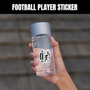 Personalized Football Player Decal | Custom Sports Team Sticker - Etsy
