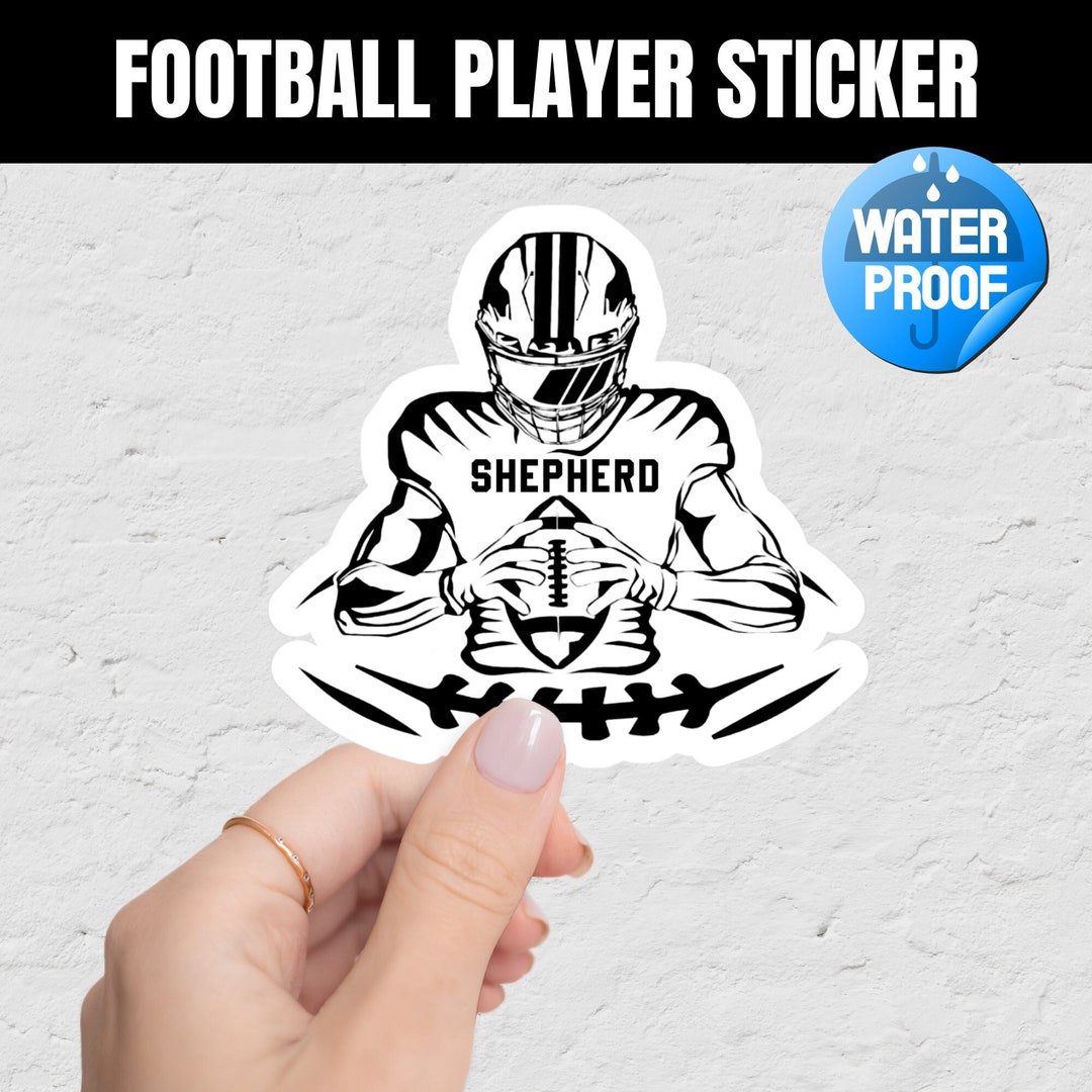 Personalized Football Name Decal: Custom Team Sticker - Etsy