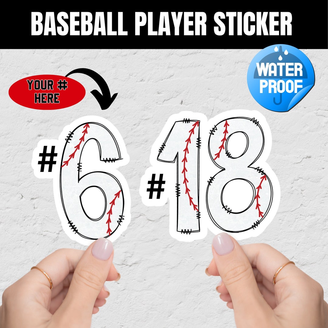 Baseball Name Decal | Personalized Custom Baseball Sticker | Team ...