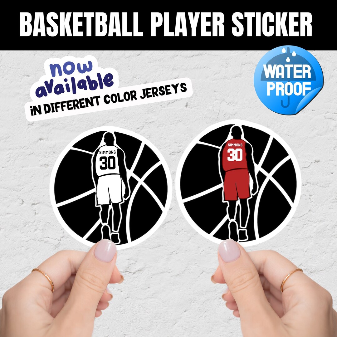 Basketball Name Decal | Personalized Custom Basketball Sticker | Team ...