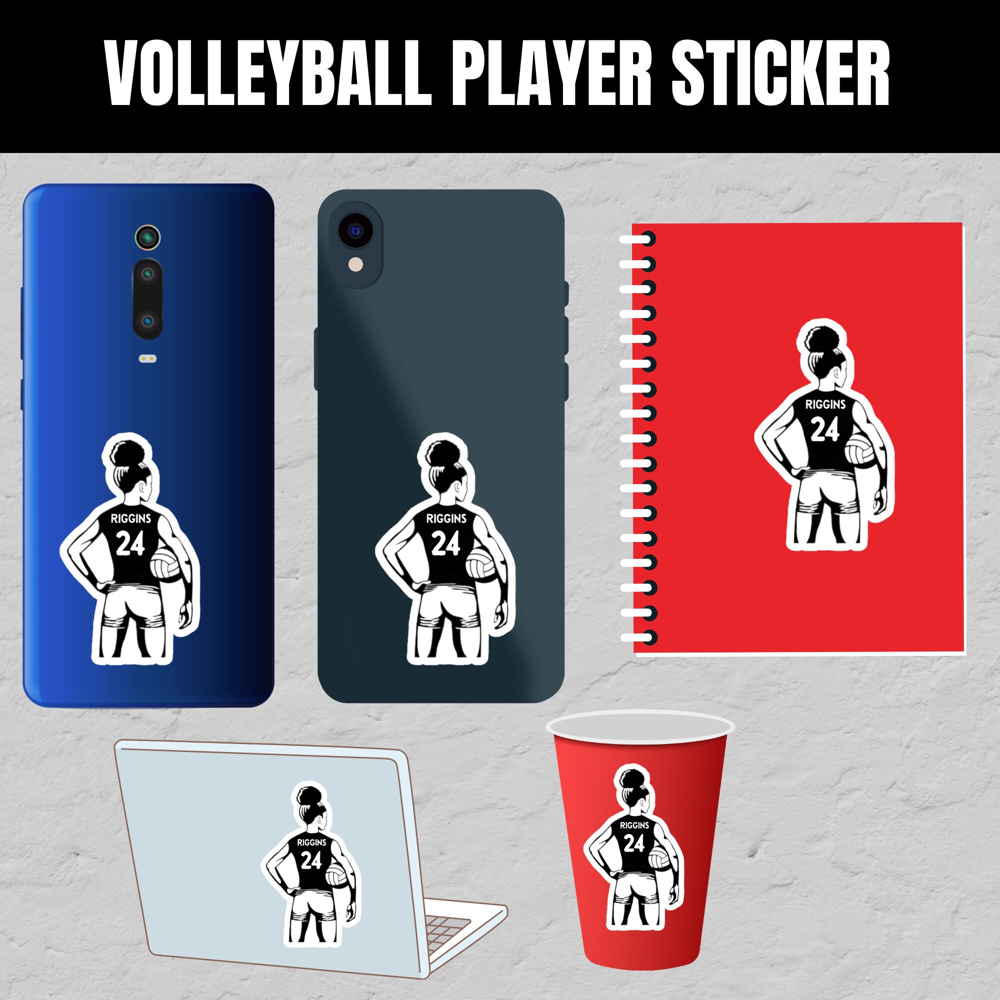 Volleyball Decal | Volleyball Player Decal | Volleyball Sticker | Car ...