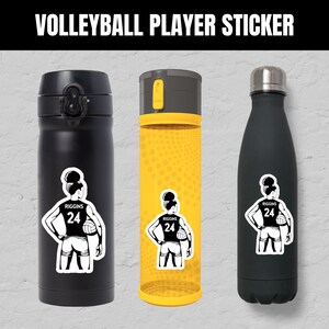 Volleyball Decal Volleyball Player Decal Volleyball Sticker Car Window ...