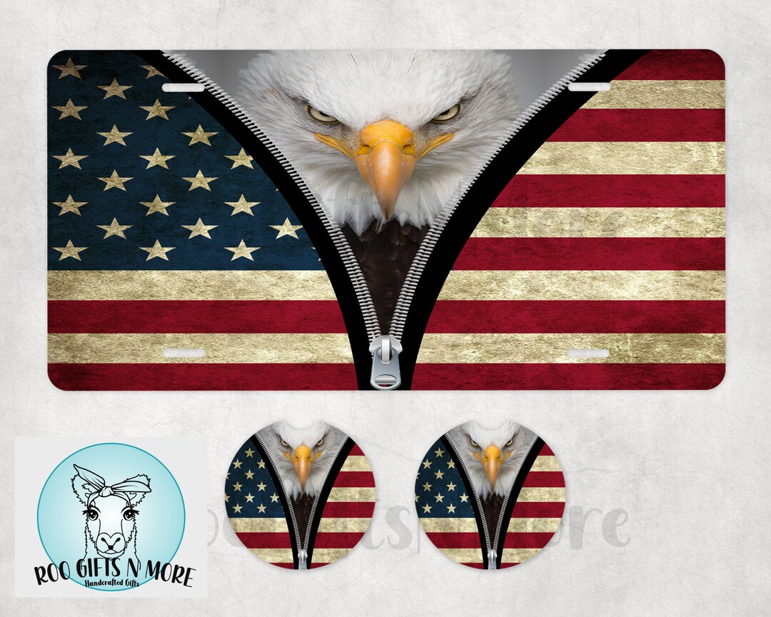 Decorative License Plate Tag & Car Coasters - Etsy