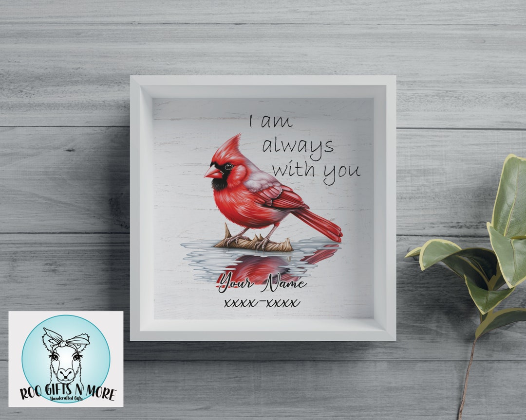 Memorial Cardinal Shadow Box - Etsy