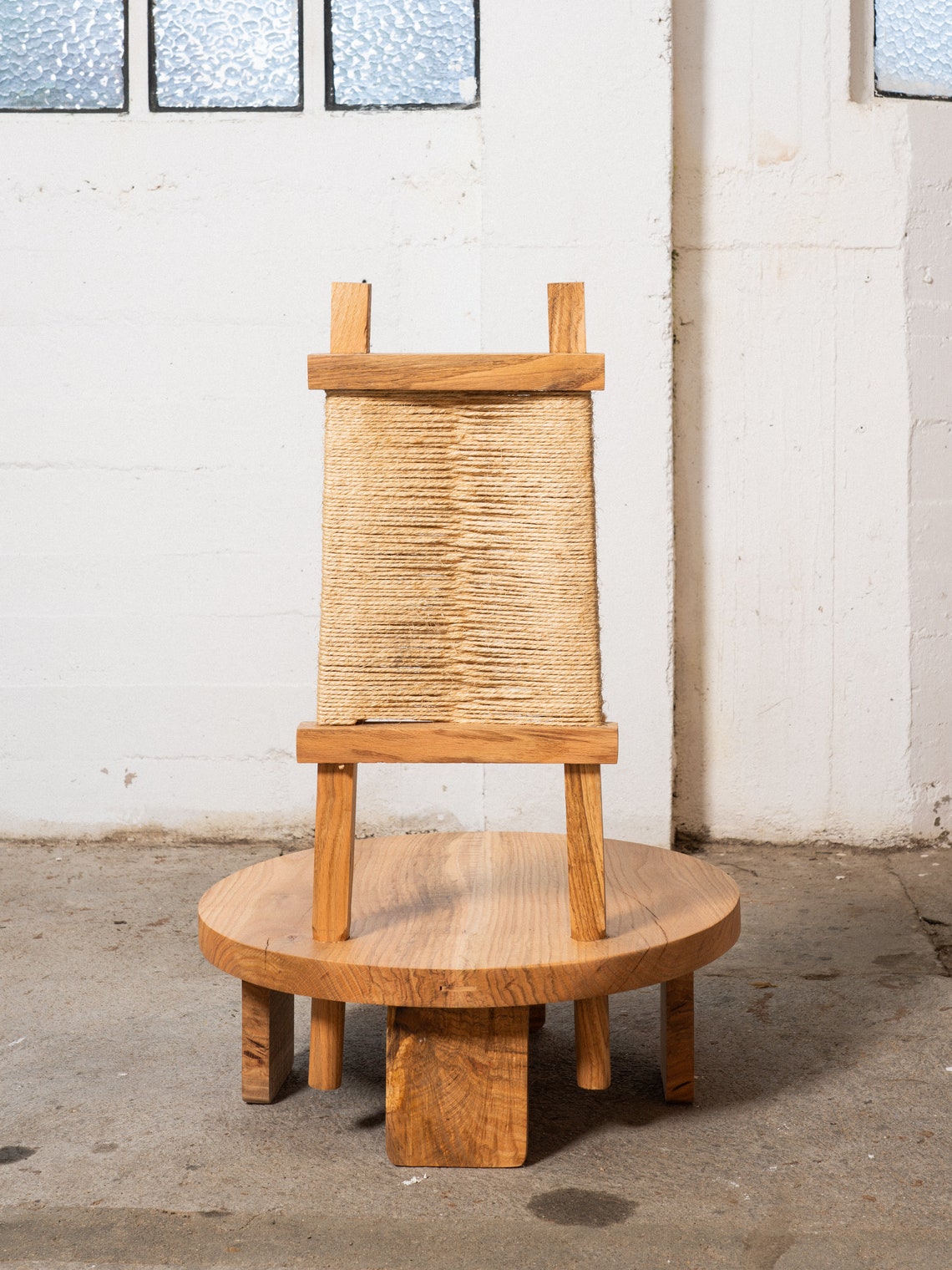 Low Wood Chair Boho Wood Chair Modern Wood Chair Natural Wood Chair ...