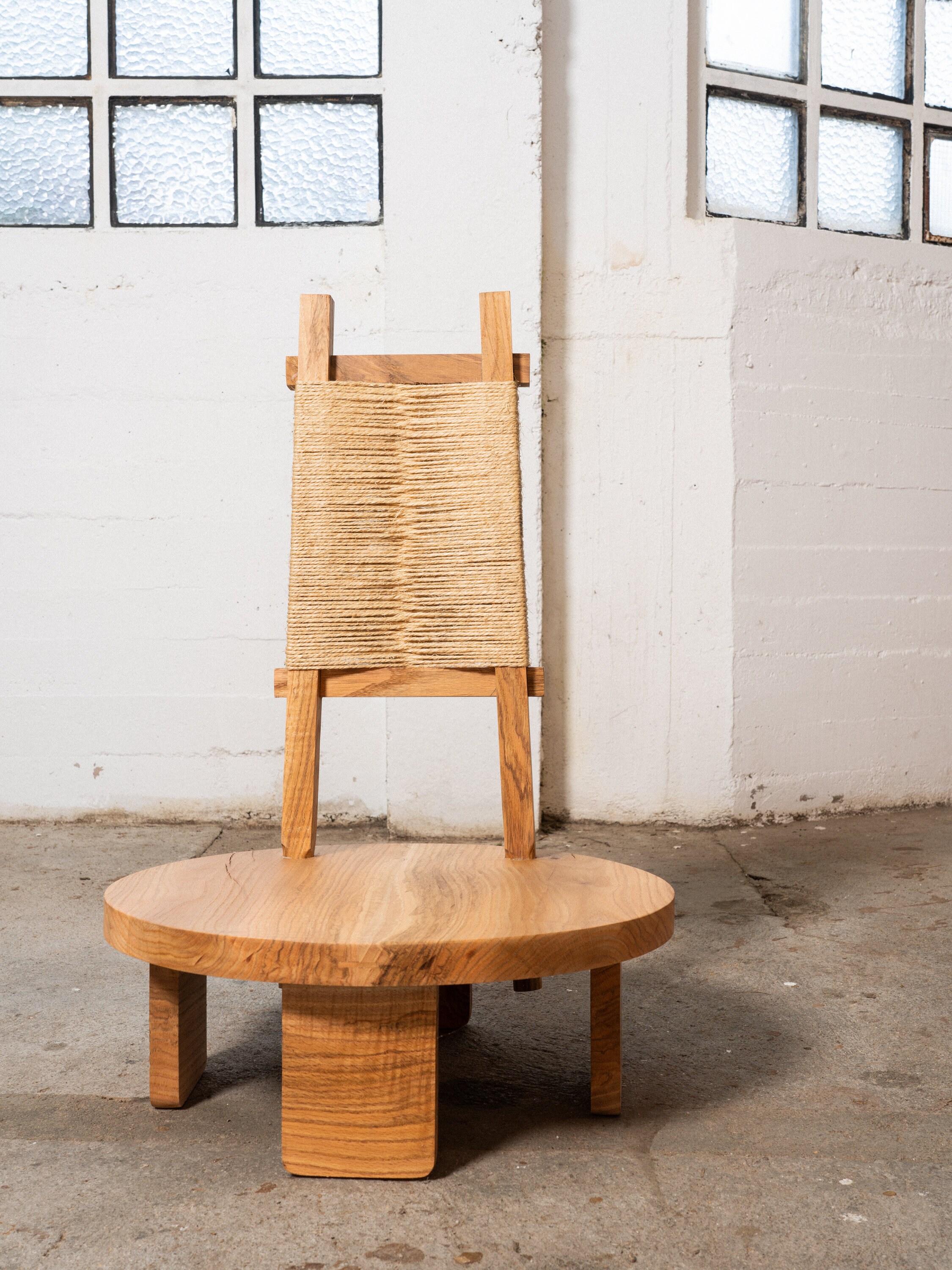 Low Wood Chair Boho Wood Chair Modern Wood Chair Natural Wood Chair ...