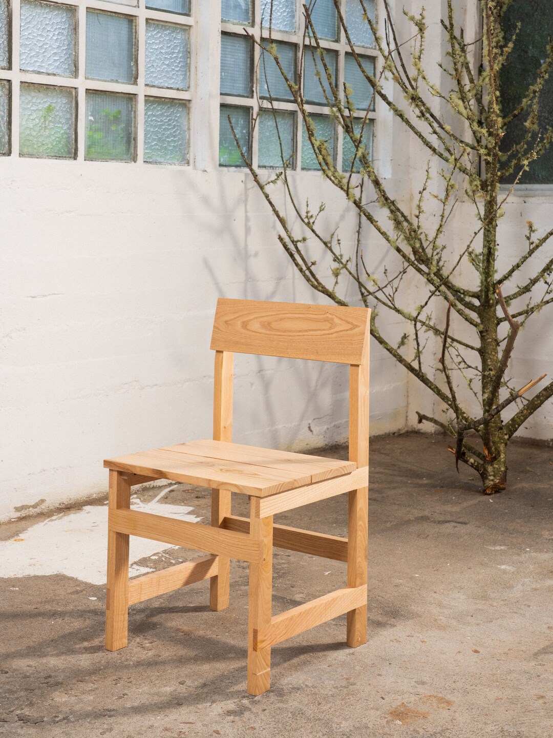 Modern Wood Chair Natural Wood Chair Wood Desk Chair Wood Kitchen Chair ...