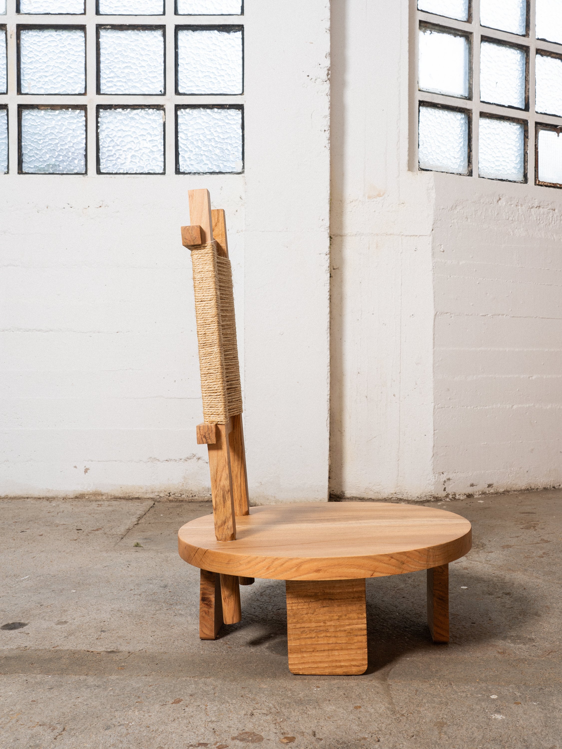 Low Wood Chair Boho Wood Chair Modern Wood Chair Natural Wood Chair ...