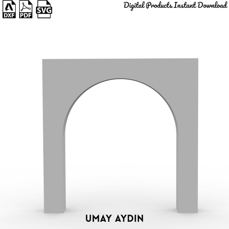 3D Square Arch Backdrop Template | CNC Wedding Decor Files (digital ...