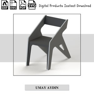 Modern Chair Design, Modern Dining Chair Plans, Minimalism Chair, Cnc ...