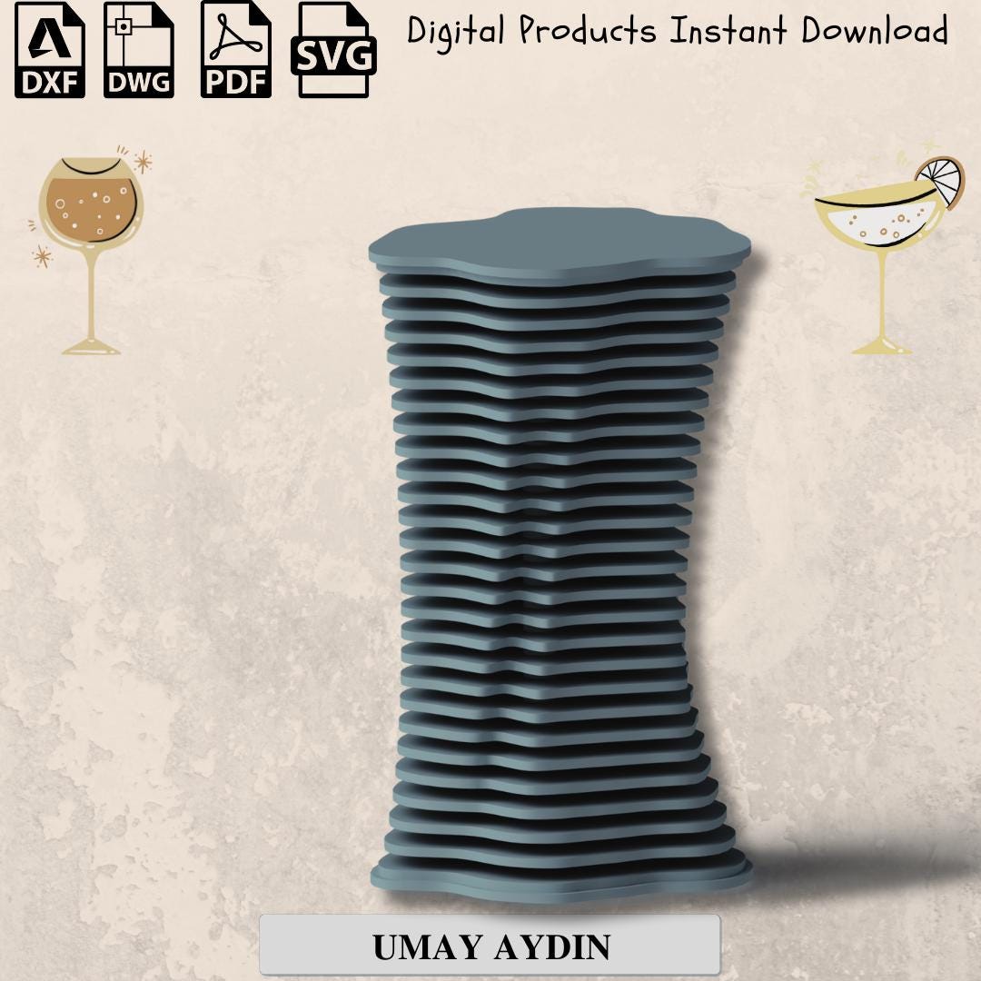 Modern Parametric Cocktail Table & Event Decor Cnc/laser File Set ...