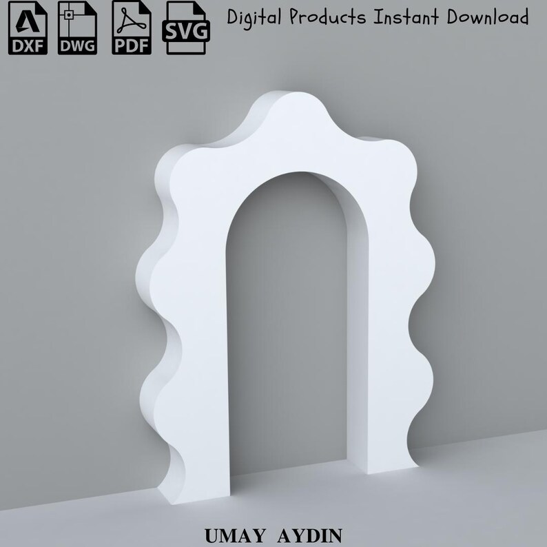 Wavy Backdrop Arch Design | CNC Wedding & Event Decor Templates ...
