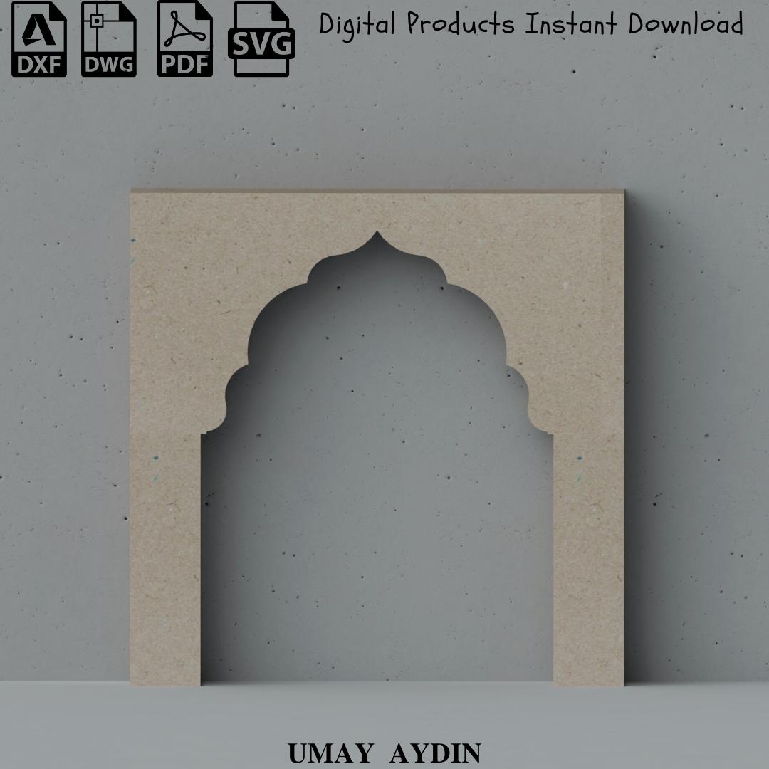 3D Arabic Arch, Islamic Wall Art Featuring Stunning Arabic Arch Detail ...