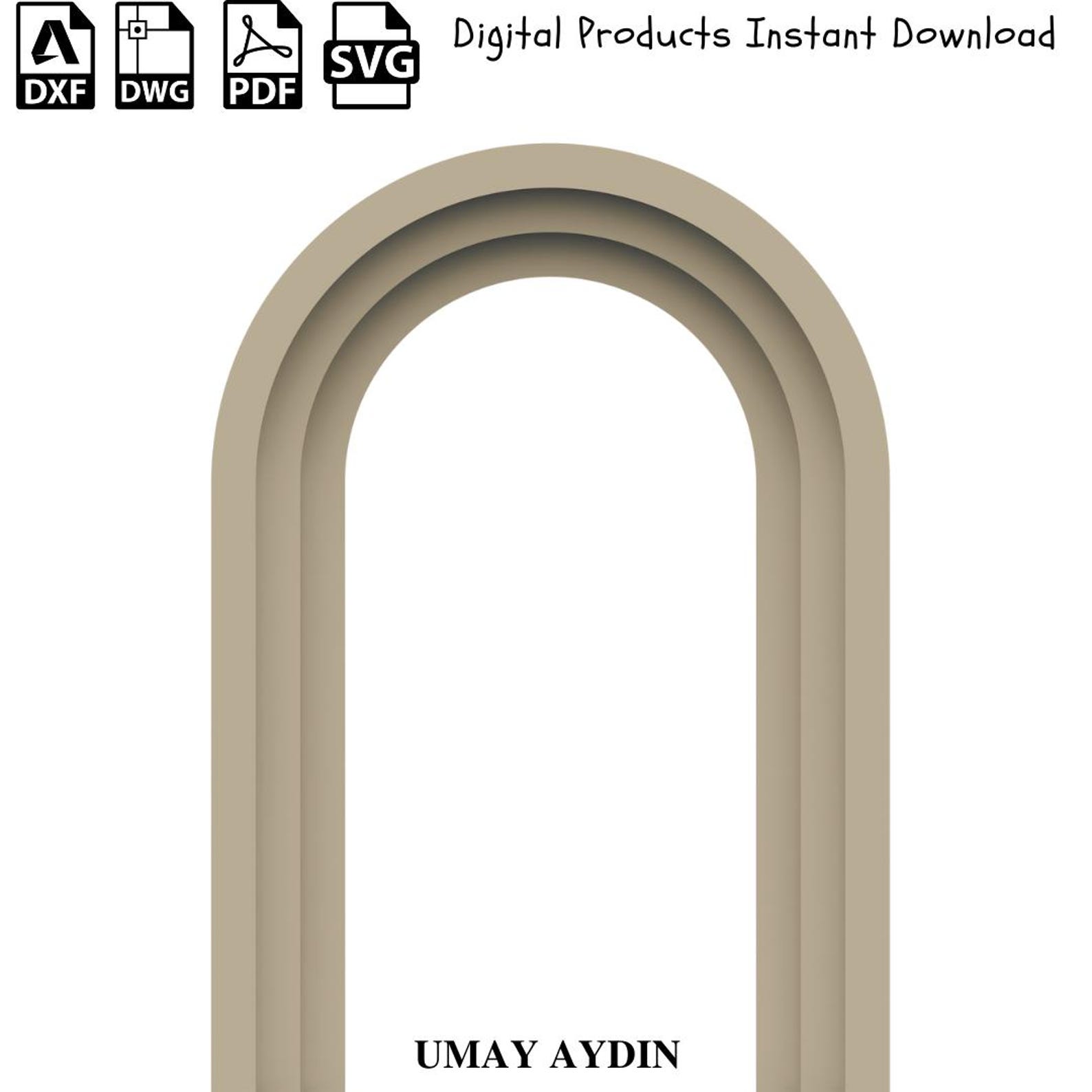 3D Rainbow Arch CNC Files: Wedding Ripple Arch DXF Template - Etsy