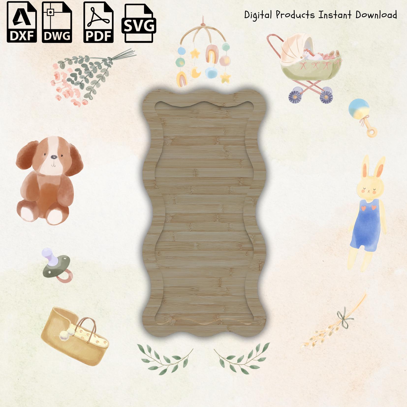 Wavy Backdrop Design: DIY Wedding & Event Decor DXF, Svg Templates for ...