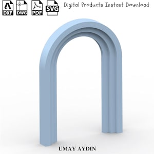 3 Layers 3D Arch Backdrop, 3D Rainbow Arch, Ripple Arch for Weddings ...