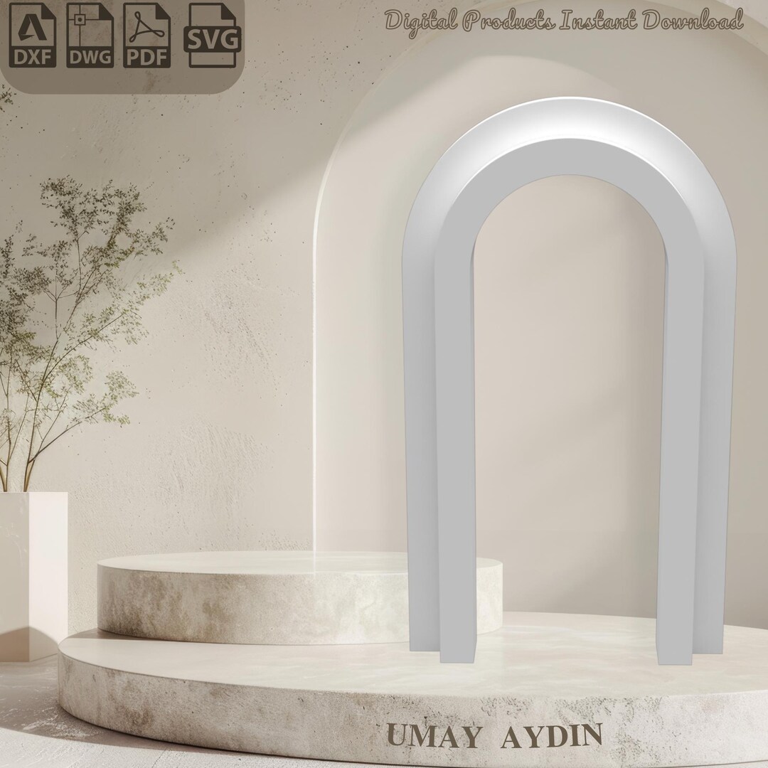 2 Layer Ripple Arch CNC File | 3D Rainbow Backdrop Template Download - Etsy