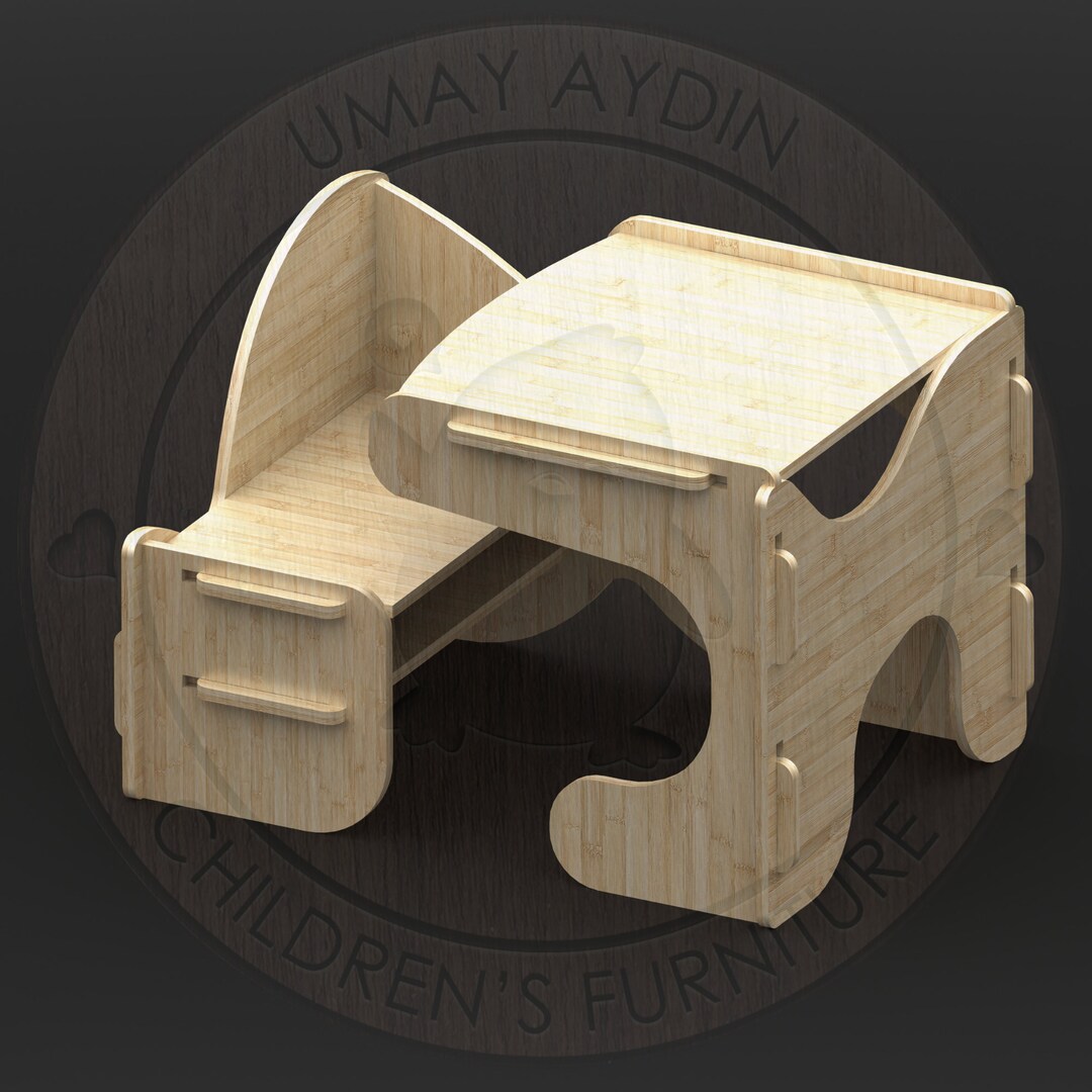 Montessori-inspired Children's Plywood Table and Chair Set: CNC Plans ...