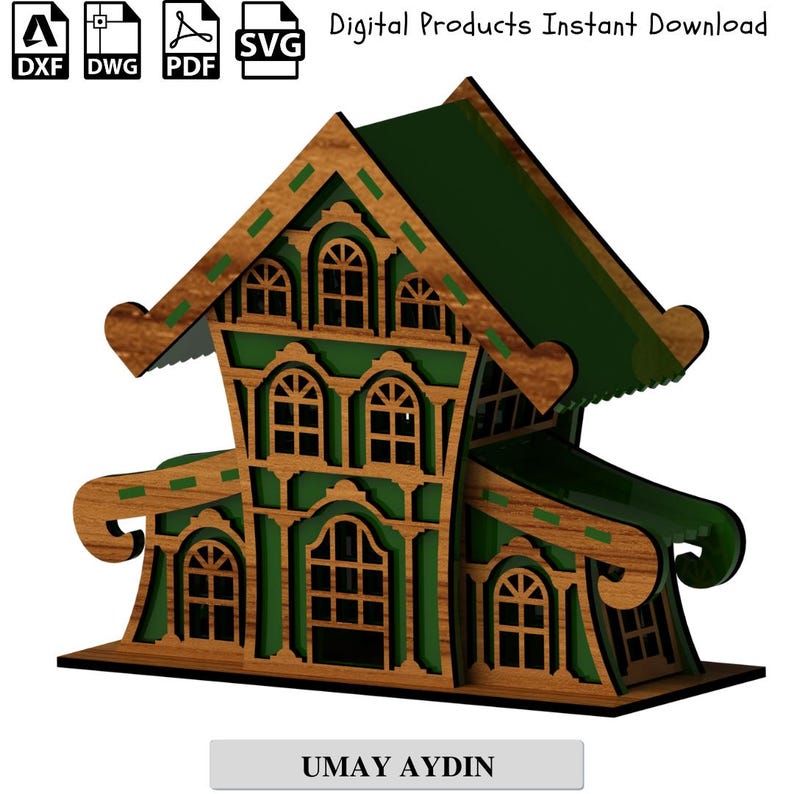 Christmas Holiday Village SVG Collection: Winter Wonderland Houses for ...
