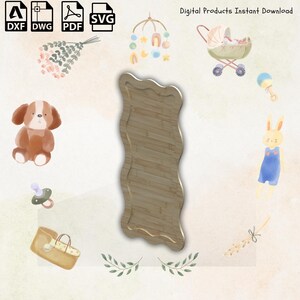 Wavy Backdrop Design, DIY Wedding & Event Decor - DXF, Svg Templates ...