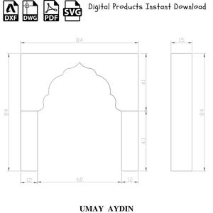 3D Arabic Arch, Islamic Wall Art Featuring Stunning Arabic Arch Detail ...