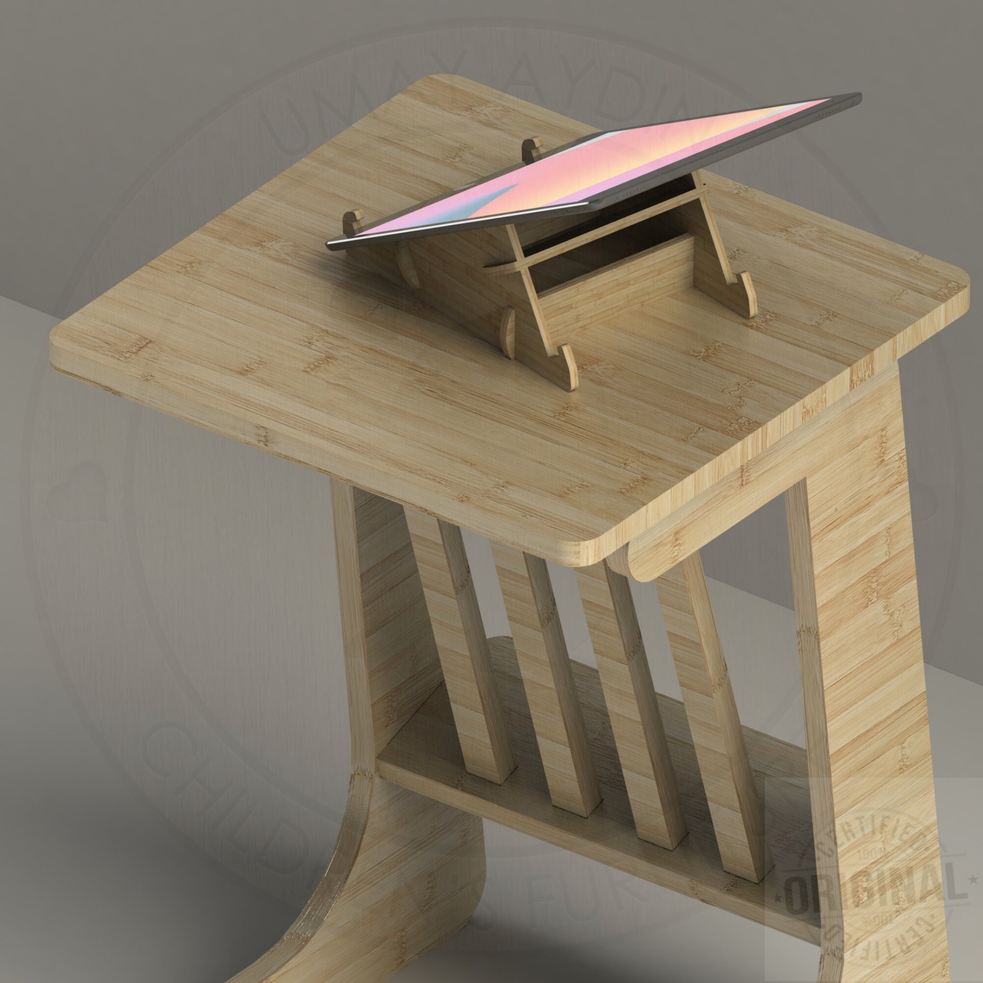 DIY Laser Cut Tablet Stand: SVG & DXF Files for Custom Electronic ...