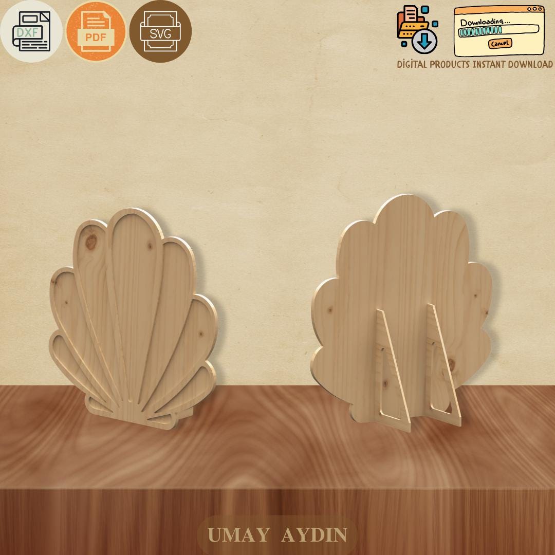 Printable Sea Shell Backdrop - Event Decoration Template - SVG/DXF ...