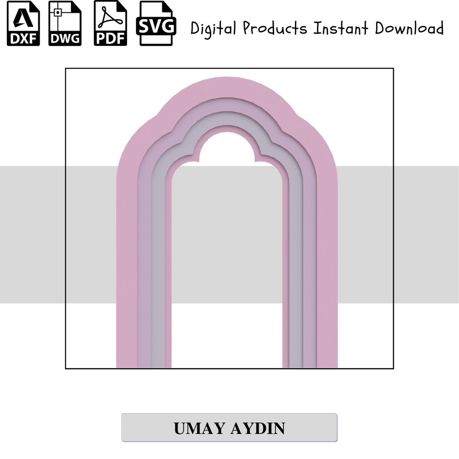 Sinbad Backdrop CNC File: Ripple Arch Template (digital Download) - Etsy
