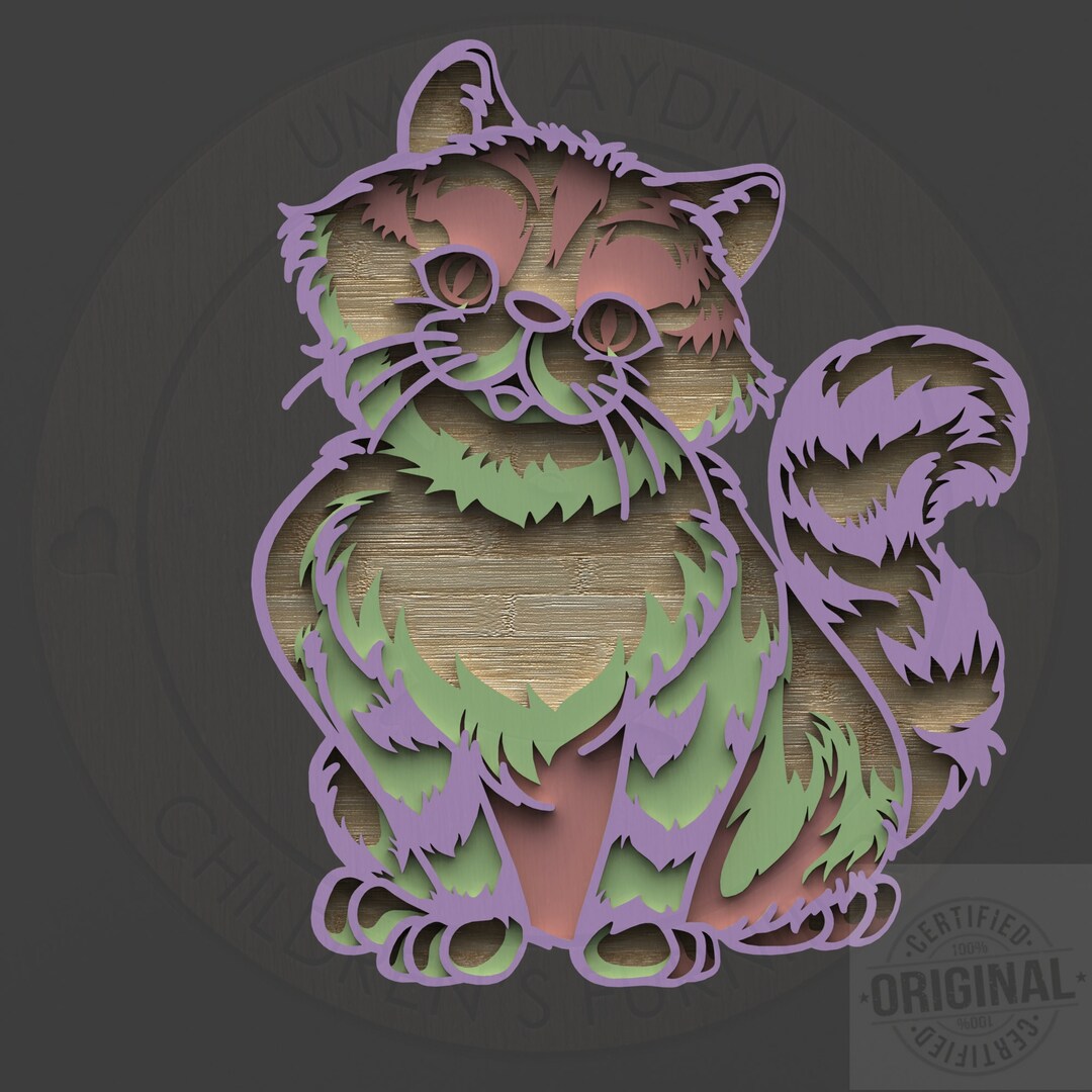 Multilayer Laser File Cat Mandala SVG File Layered Cat - Etsy Australia