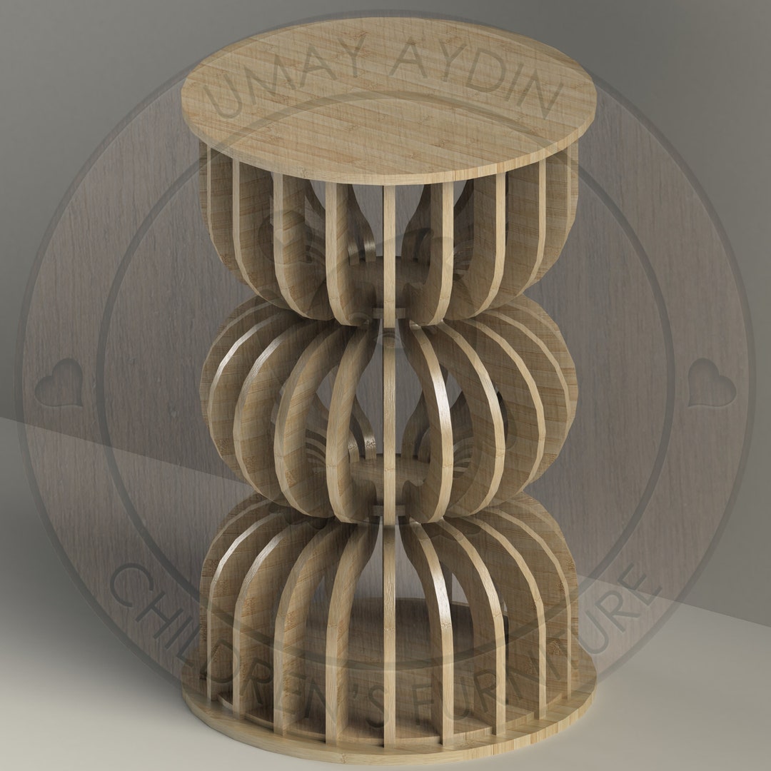 Elegant Round Cocktail Table Featuring Parametric Design, Unique ...