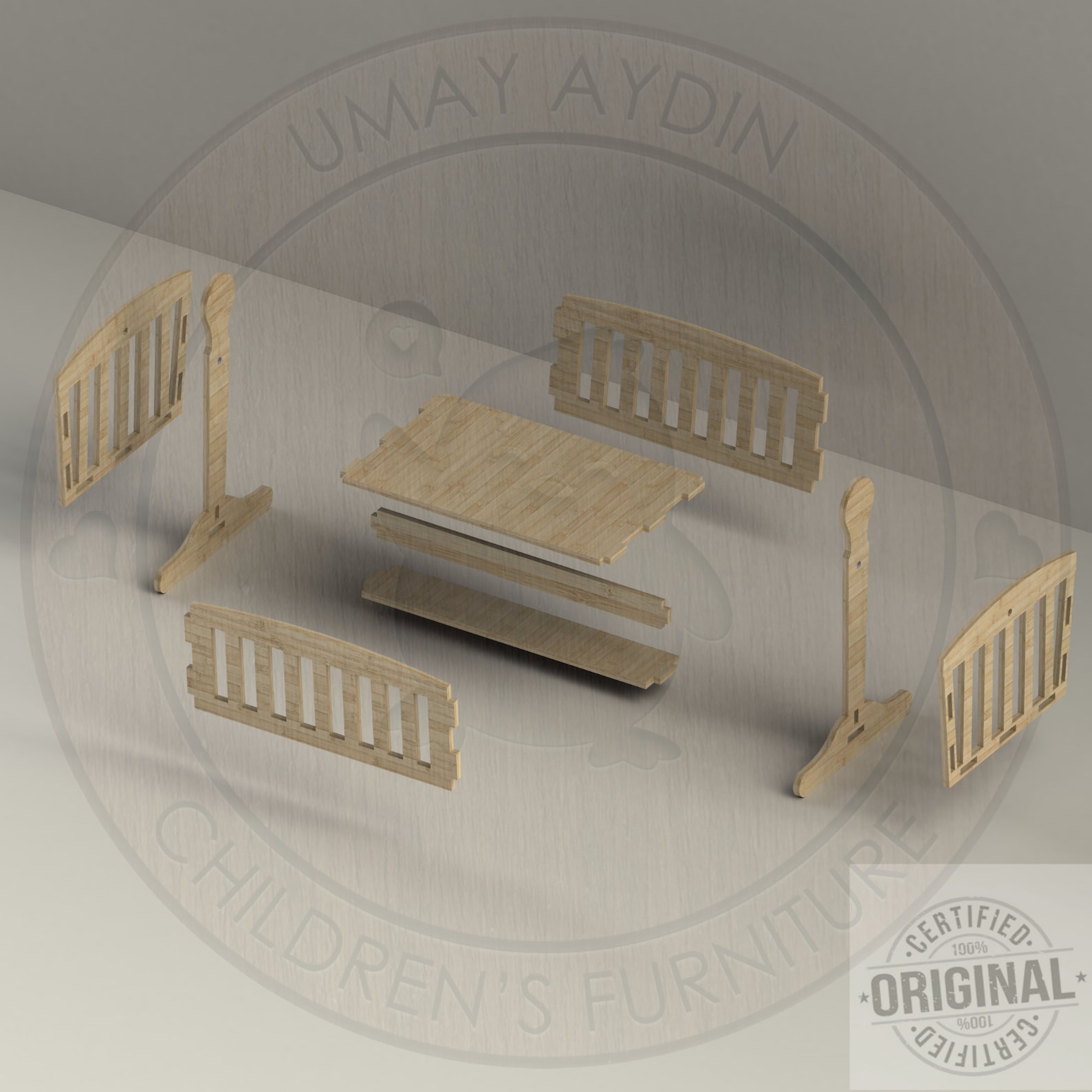 Doll Cradle, Baby Doll Cradle, Little Toy Cradle Vector File, Plywood ...