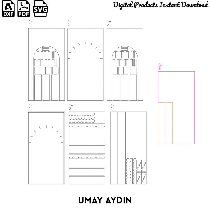 3D Store Front CNC Design Plans | Easy Downloadable DXF Templates - Etsy