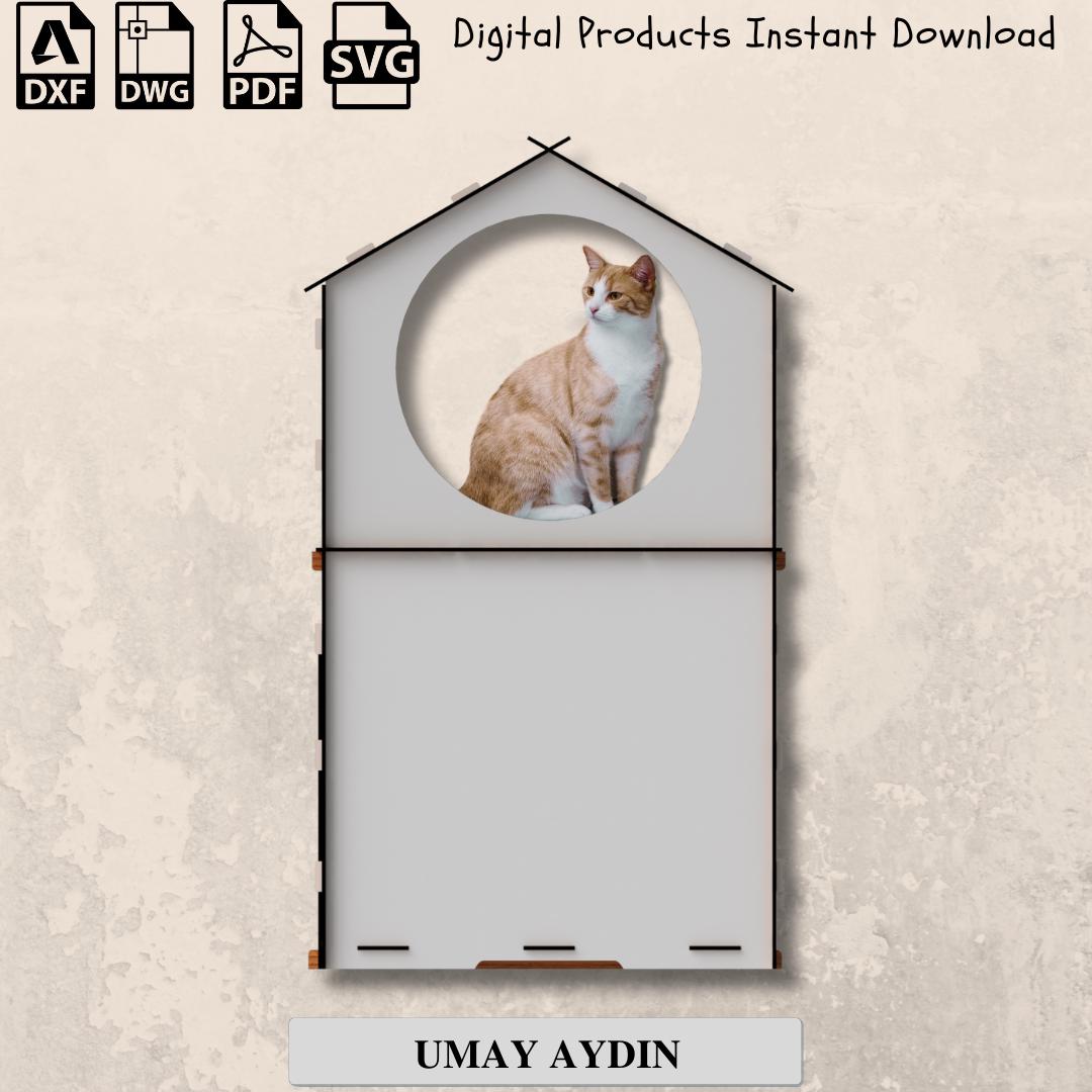 Modern Cat House Laser Cut SVG File: CNC Plan, Vector Files (digital ...