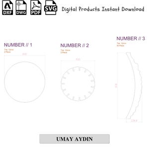 Parametric Round Cocktail Table DXF Plans: CNC Cake Stand Vector Files ...