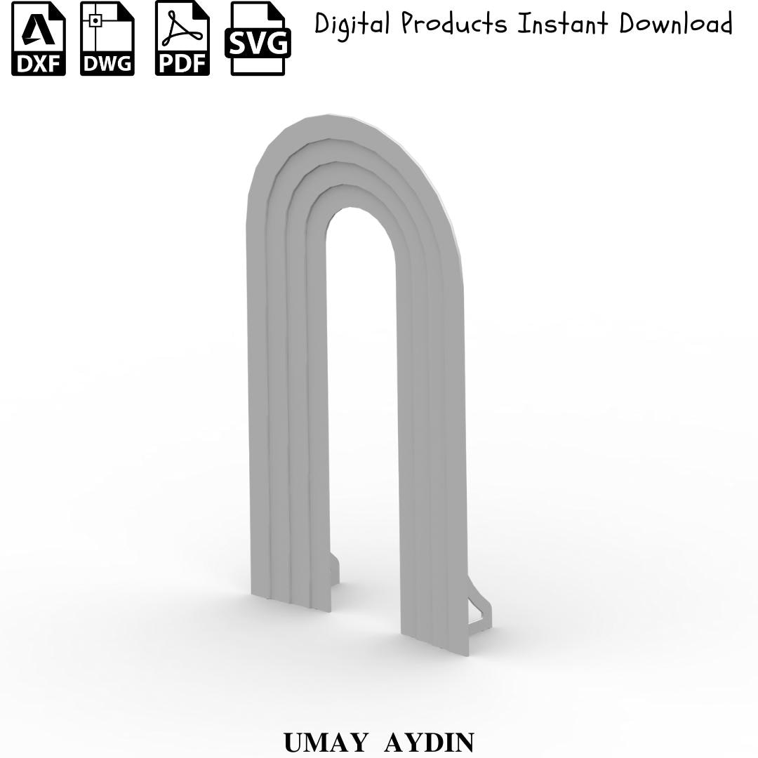 Rainbow Ripple Wedding Arch Plans - DIY CNC DXF Template & Digital ...
