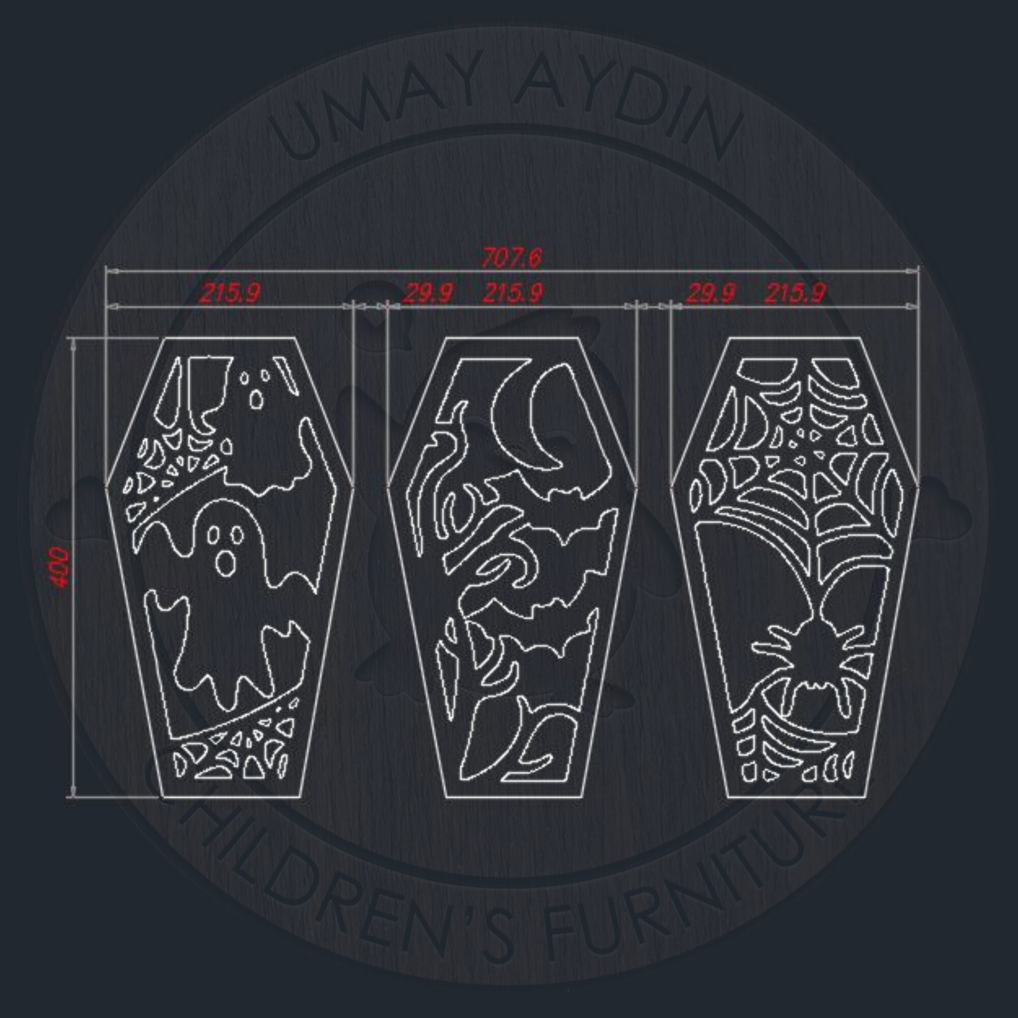 Wall Decor Laser Cut Vector Files DXF SVG Halloween Wall Art Cnc Wall ...