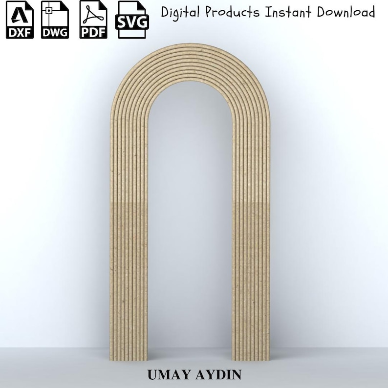 Wedding Ripple Arch CNC Backdrop DXF Template (digital Product) - Etsy