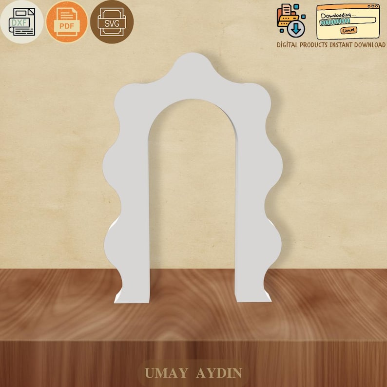 Wavy Backdrop Arch Design | CNC Wedding & Event Decor Templates ...
