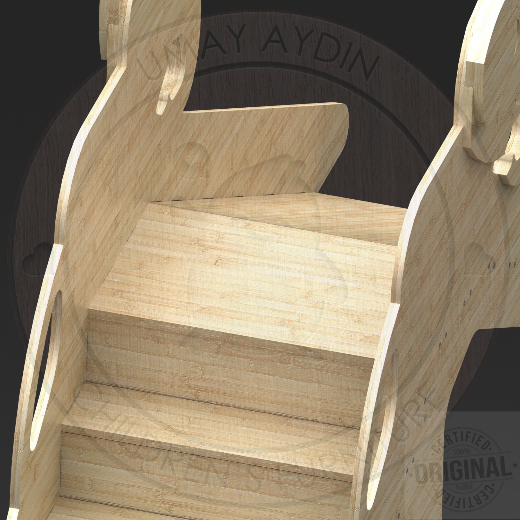 Montessori Wooden Slide for Kids, Indoor Toddler Play, Woodworking ...