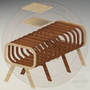 Modern Parametric Nightstand: Geometric CNC Design (digital Product) - Etsy