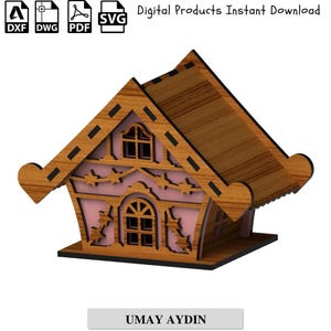 Laser-cut Christmas Village Set: 3 Winter Wonderland Designs - SVG, PDF ...
