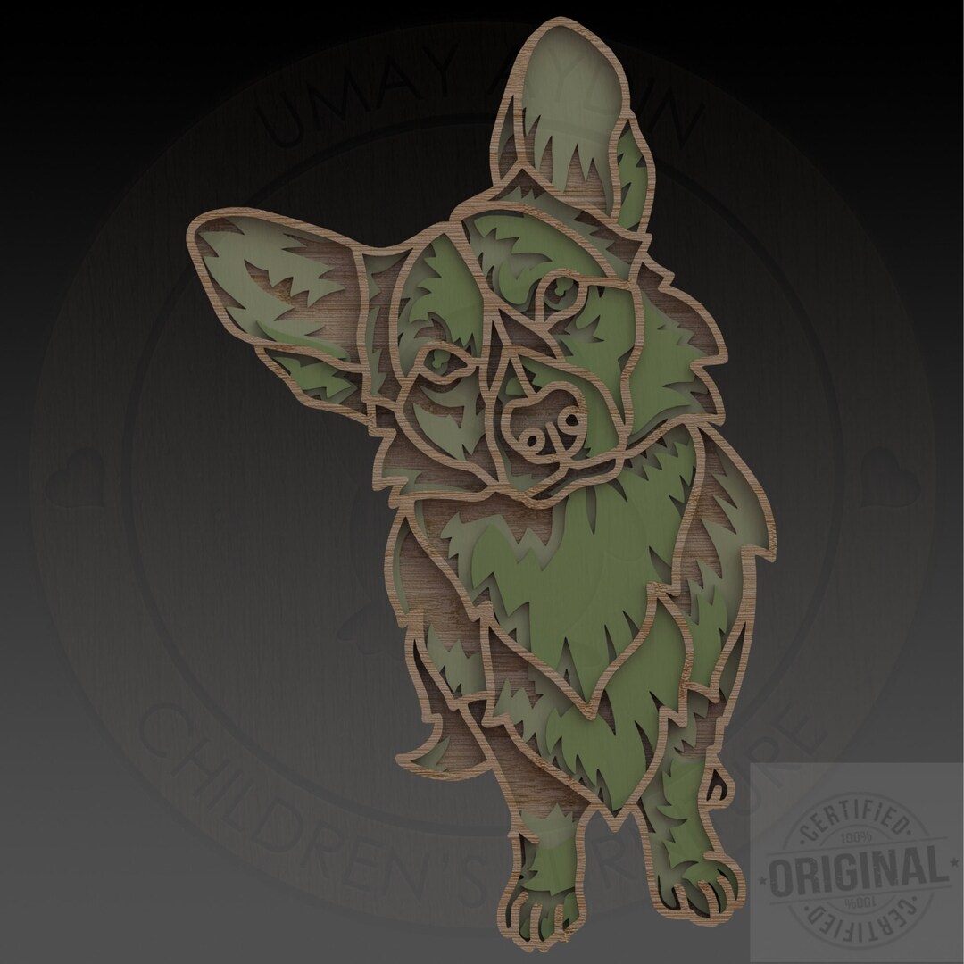 Adorable Multi-layer Dog CNC File DIY Crafting Template, Multilayer ...