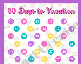50 Day Countdown - Etsy